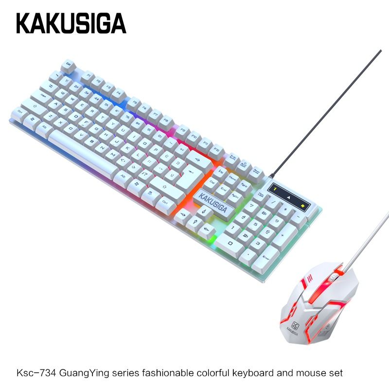 Kakusiga fashion colorful keyboard and mouse set basic mice and ...