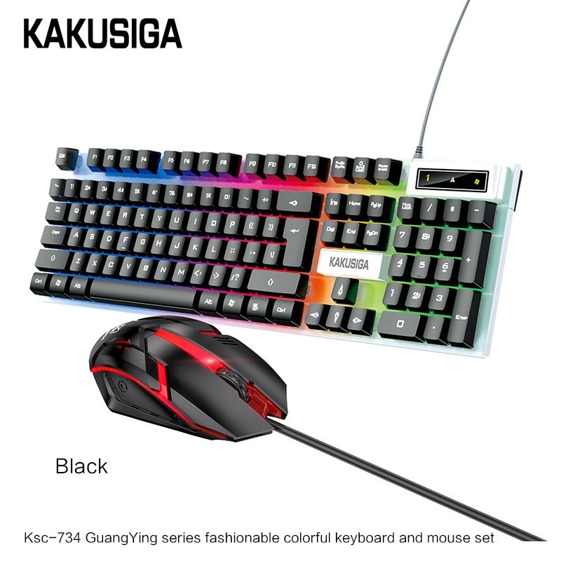 Kakusiga fashion colorful keyboard and mouse set basic mice and ...