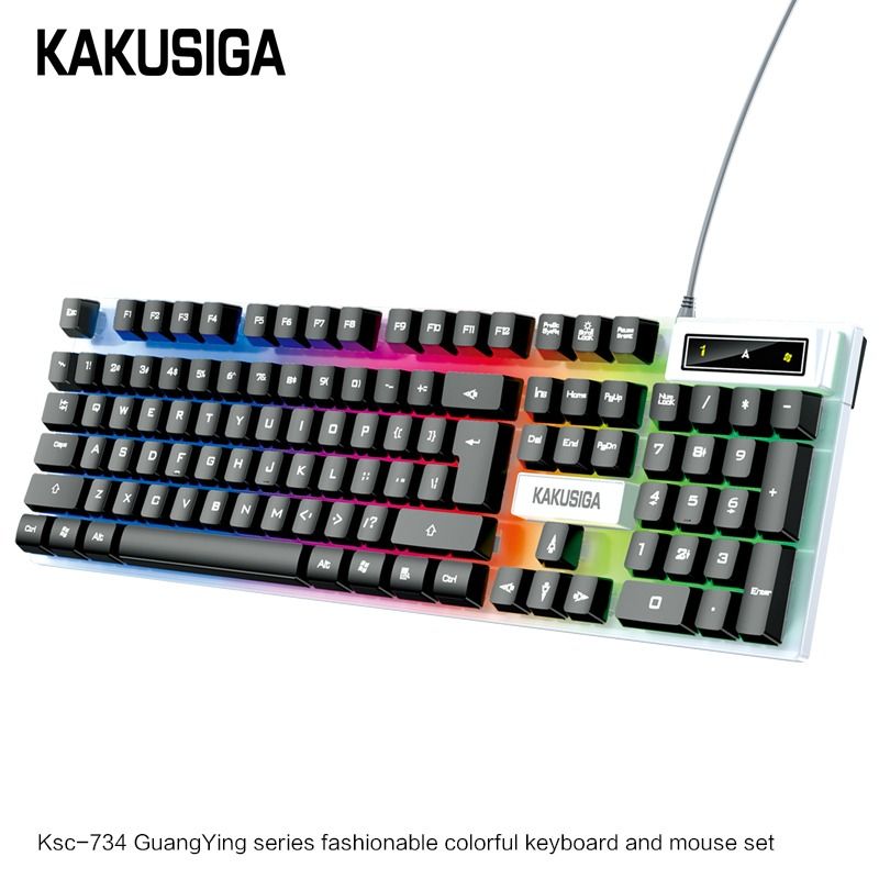 Kakusiga fashion colorful keyboard and mouse set basic mice and ...