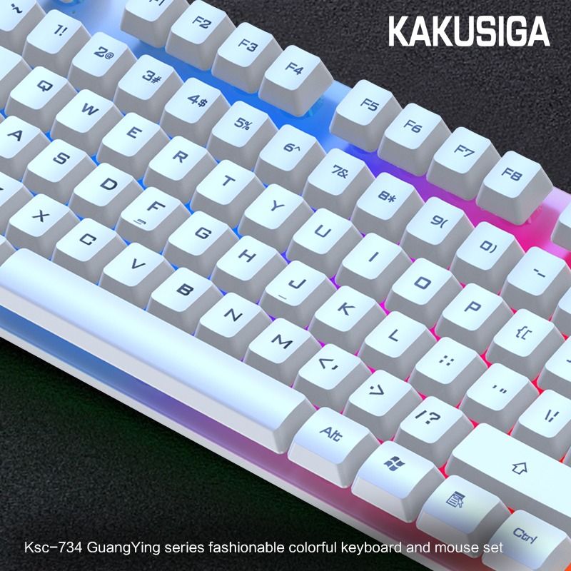 Kakusiga fashion colorful keyboard and mouse set basic mice and ...