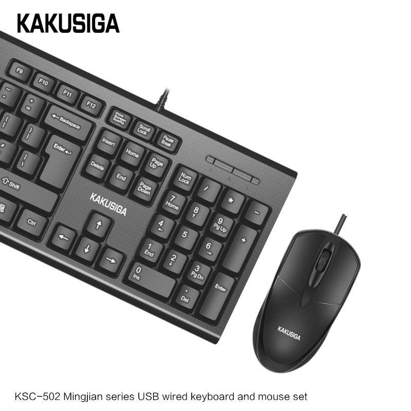 Kakusiga Usb Wired Mouse And Keyboard Set Combos Basic Mice Computer
