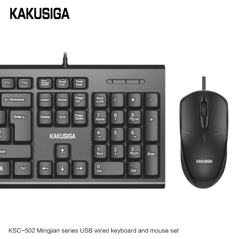 Kakusiga Usb Wired Mouse And Keyboard Set Combos Basic Mice Computer