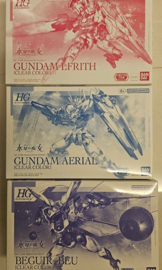 LIMITED EVENT GUNDAM Aerial, Lfrith LIMITED CLEAR color, Hobbies & Toys ...