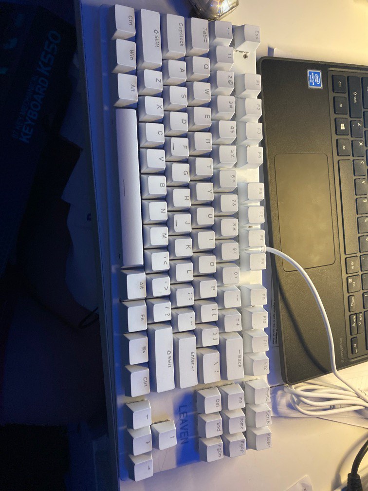 LEAVEN K550 Wired Mechanical Gaming Keyboard With Classic and Retro ...