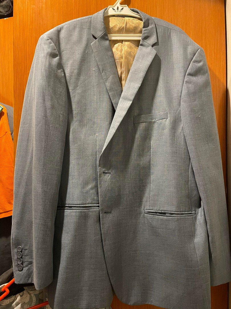 Light Blue/Gray suit, Men's Fashion, Coats, Jackets and Outerwear on ...