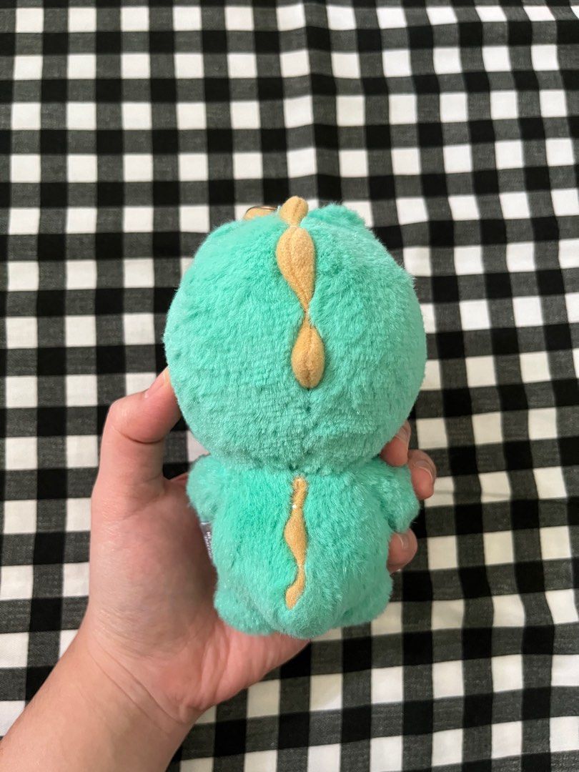 LINE Friends Bear Dinosaur Plush Keychain, Hobbies & Toys, Toys & Games ...
