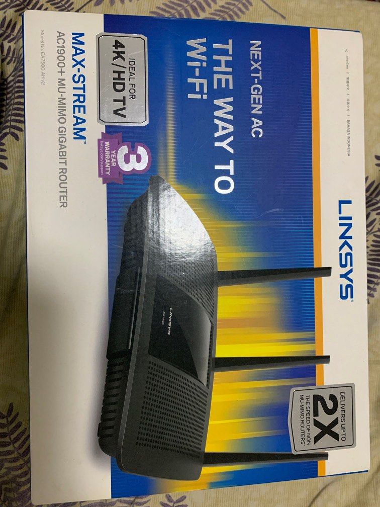 Linksys Router, TV & Home Appliances, TV & Entertainment, Media ...