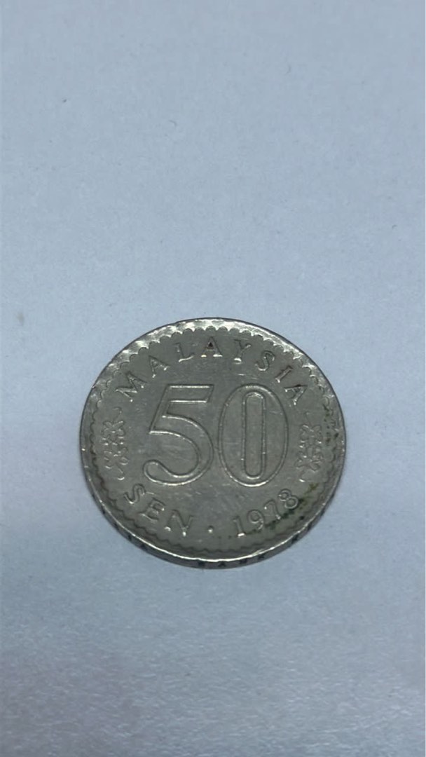 1978 RM0.50 Malaysia 50 sen coins 50 cents $50 cent old coin, Hobbies ...