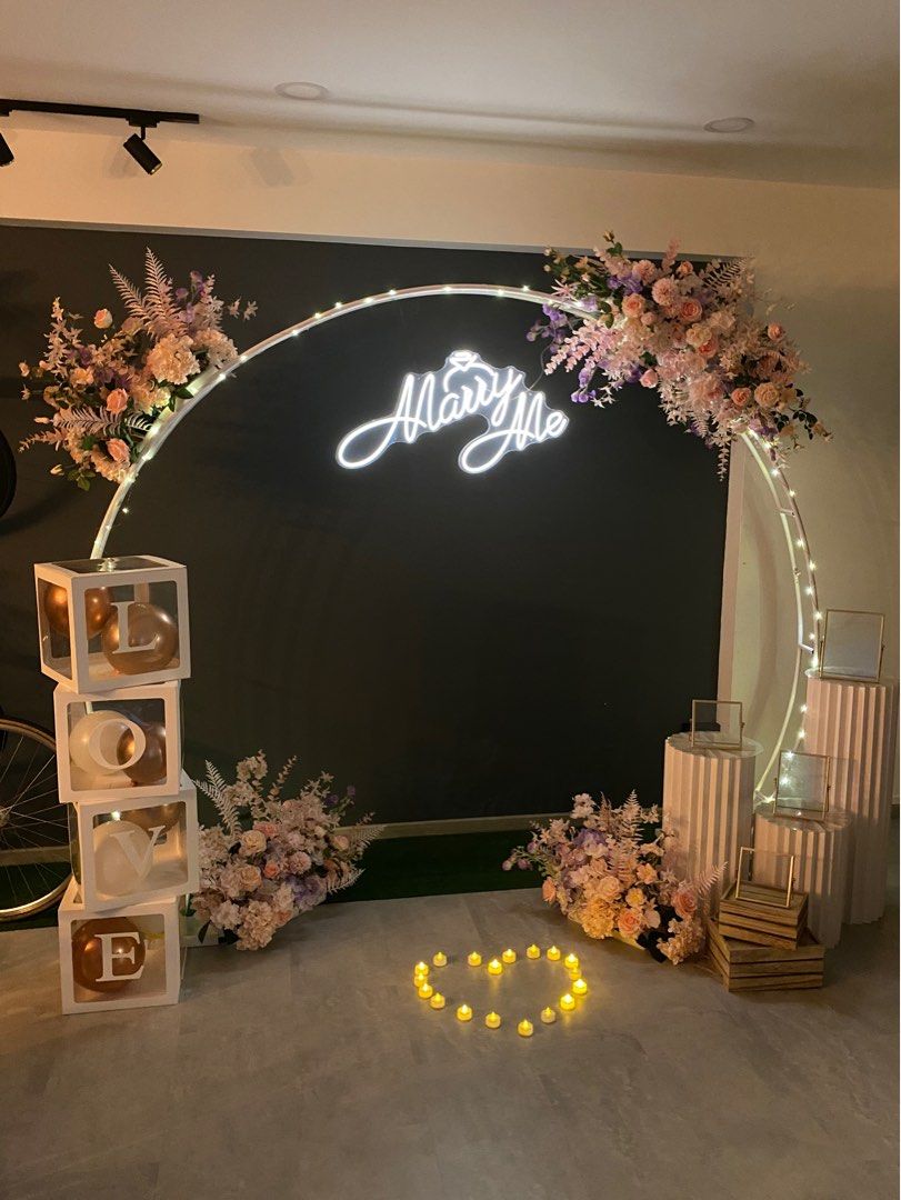 Marry Me Neon Light Signage [Rent], Hobbies & Toys, Stationery & Craft ...