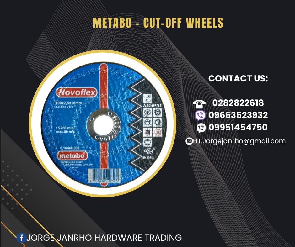 METABO CUT - OFF WHEELS, Commercial & Industrial, Construction Tools ...