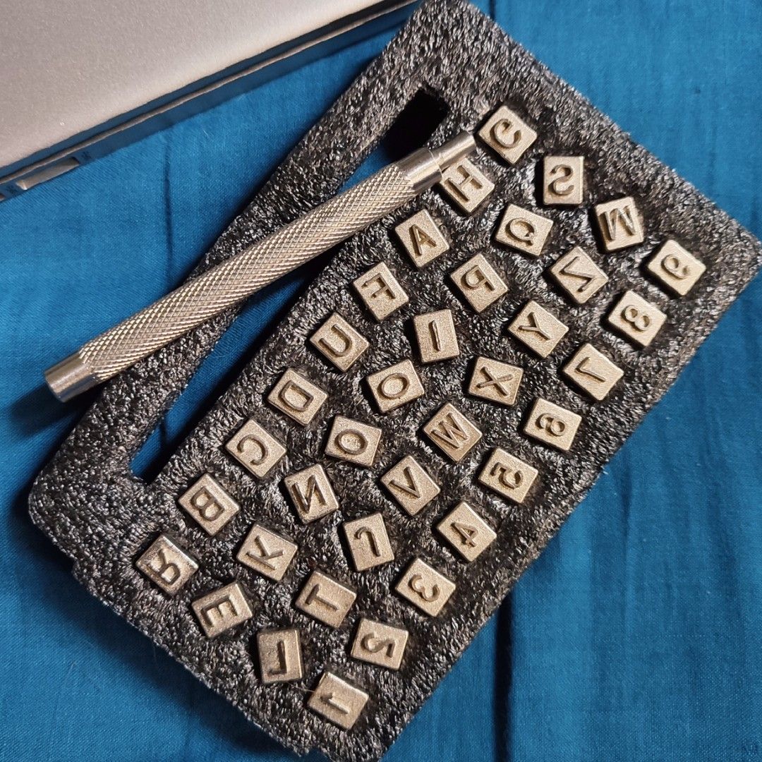 Metal Stamping Embossing Alphabet Complete Set, Hobbies & Toys ...