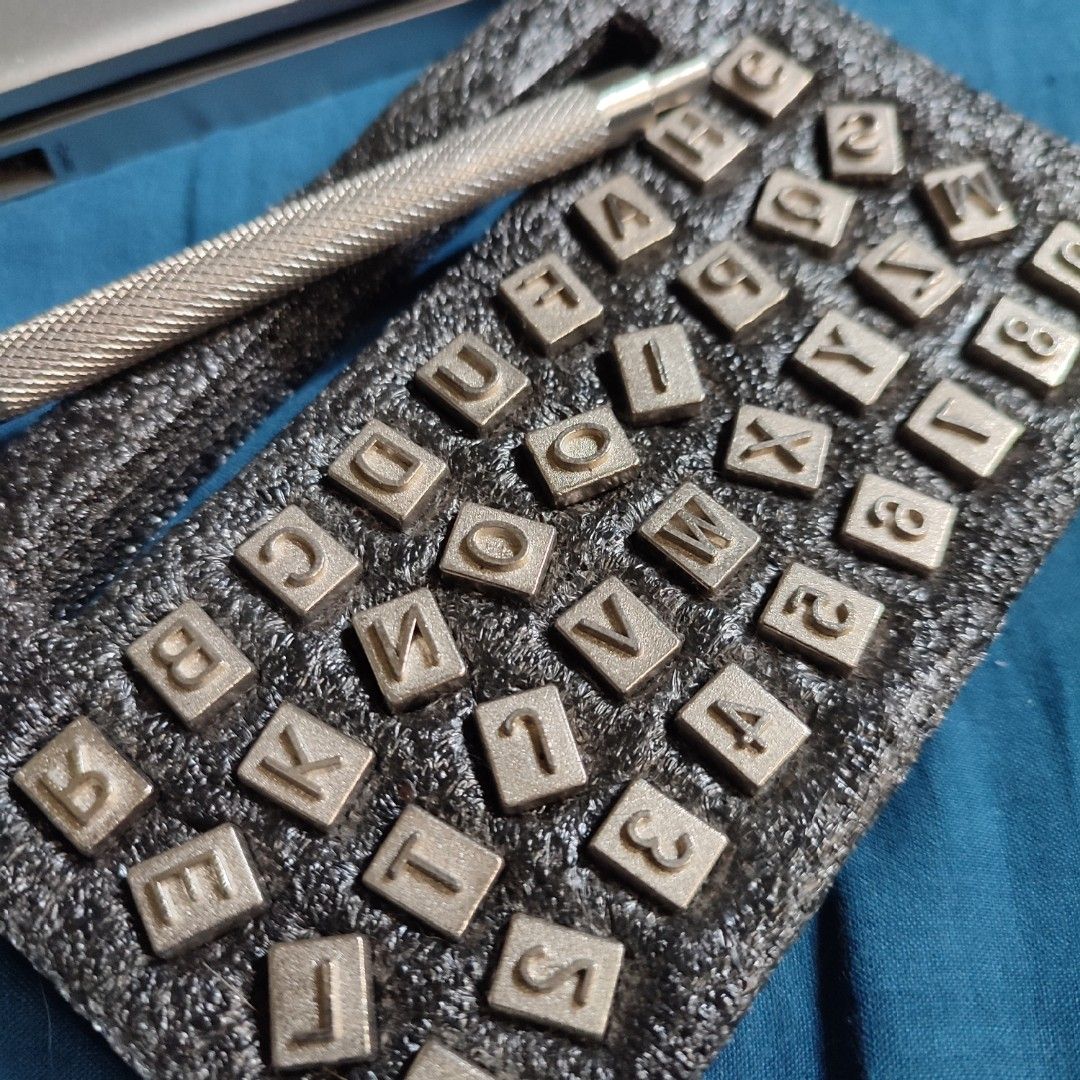 Metal Stamping Embossing Alphabet Complete Set, Hobbies & Toys ...