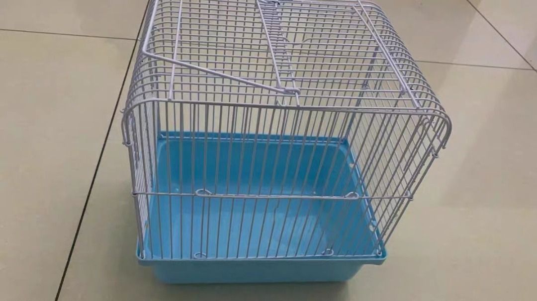 Mini Bird Cage Hamster Bird Pet Cage Portable DIY Metal Grid Sangkar ...