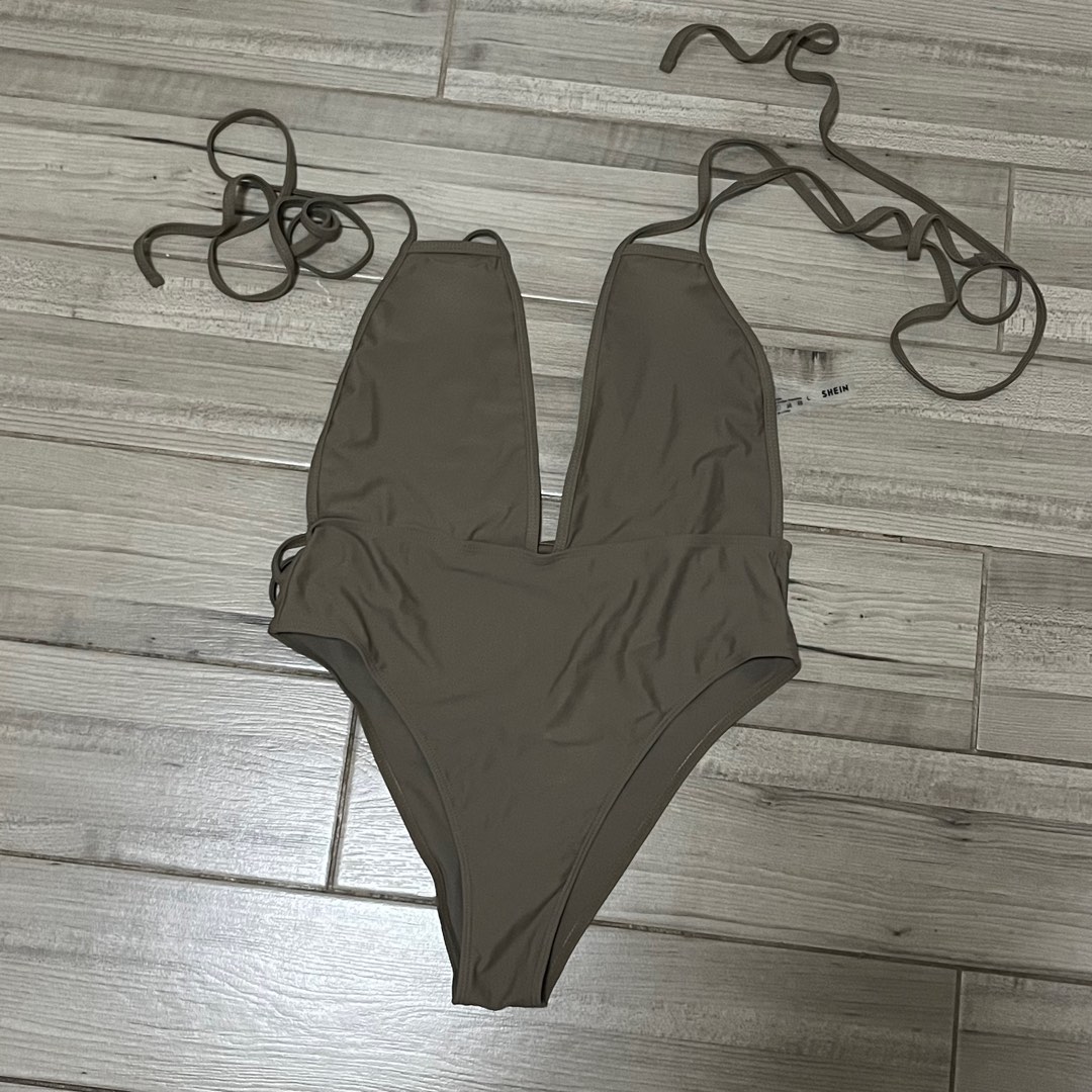 MOCHA BROWN ONE PIECE SWIMSUIT, Women's Fashion, Swimwear, Bikinis ...