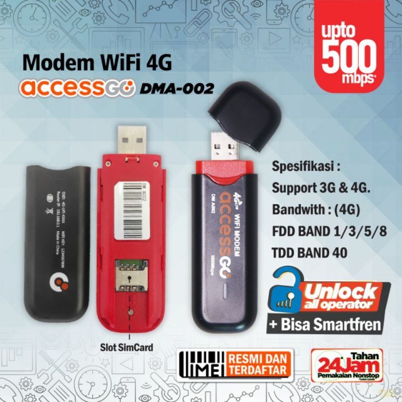 Modem Wifi 4G Bisa Smartfren All Operator Chip by ZTE, Elektronik ...