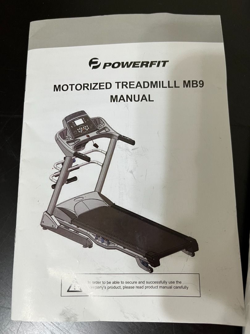 Motorised Treadmill MB9 (Powerfit), Sports Equipment, Exercise ...