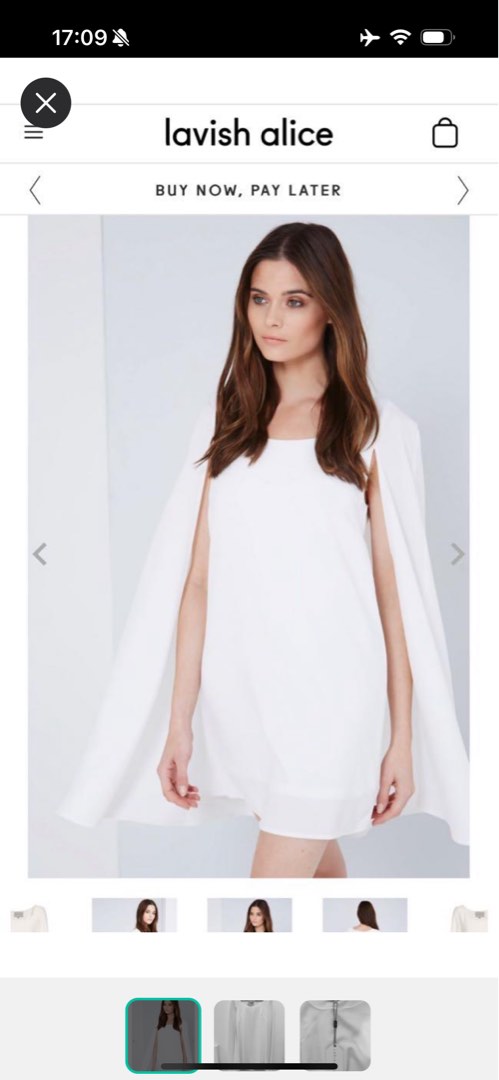 (NEW) Lavish Alice White Dress with Cape XS, Women's Fashion, Dresses ...