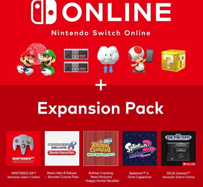 Nintendo Switch Online + Expansion Pack, Video Gaming, Video Games ...