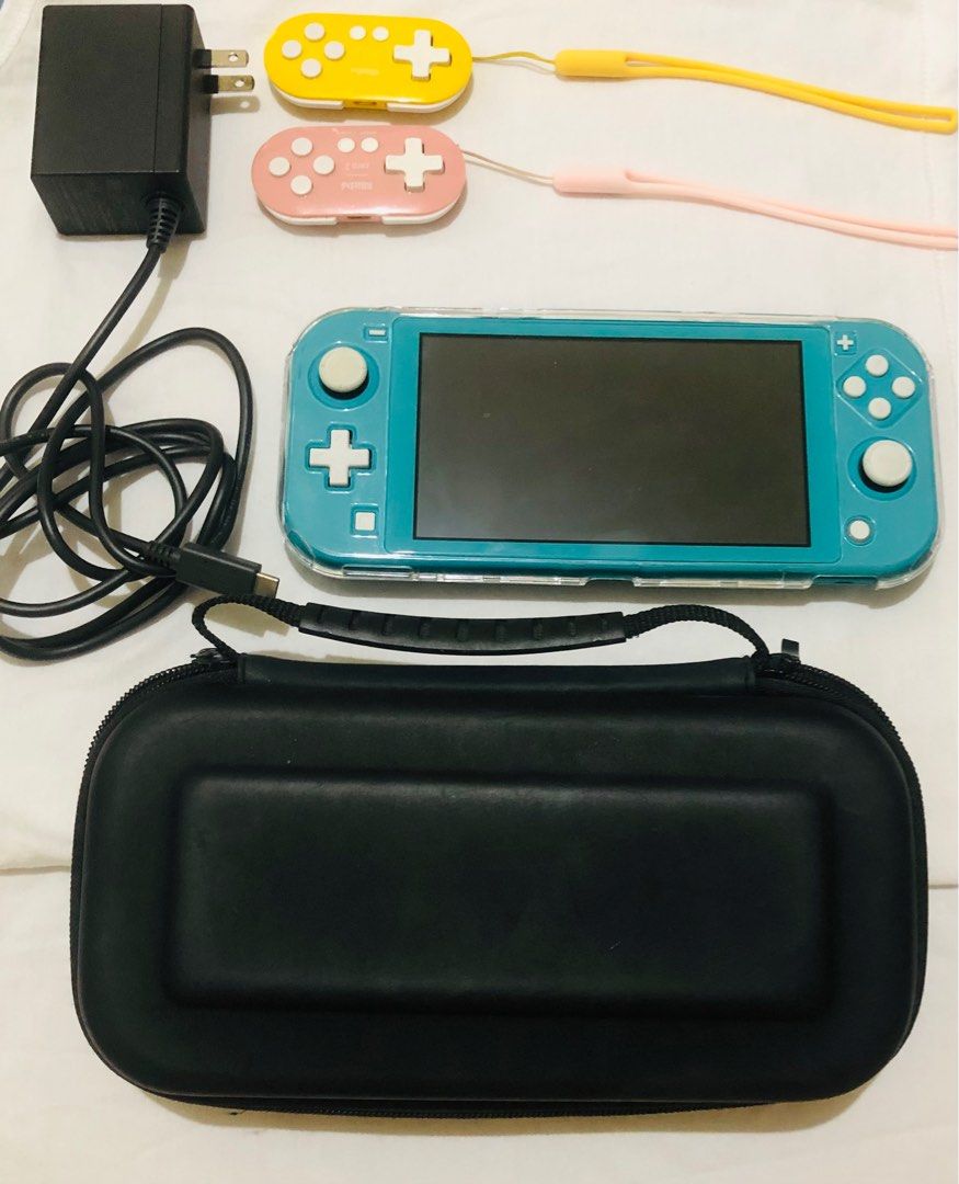 Nintento Switch Lite - Turquoise (with 2 controllers included), Video Gaming, Video Game ...