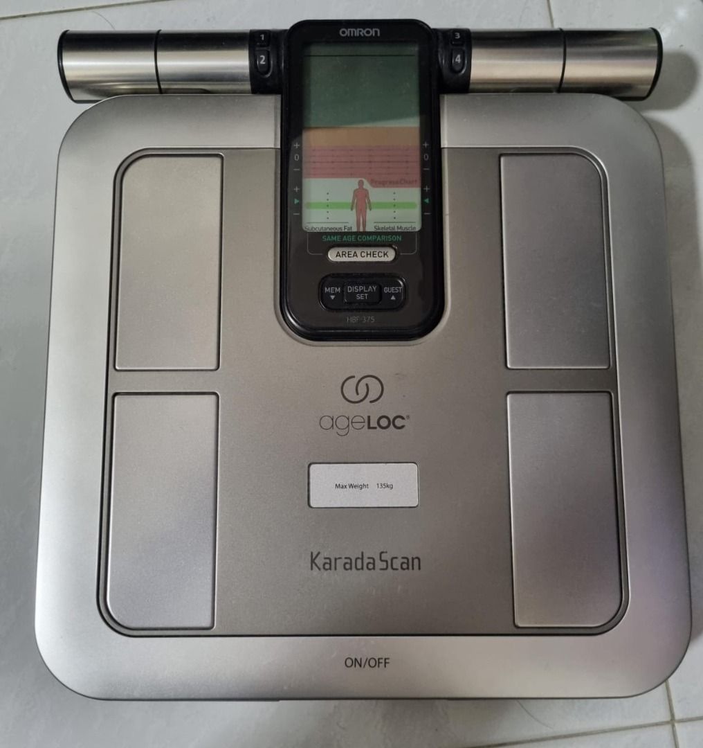 Omron body composition monitor HBF-375, Health & Nutrition, Health ...