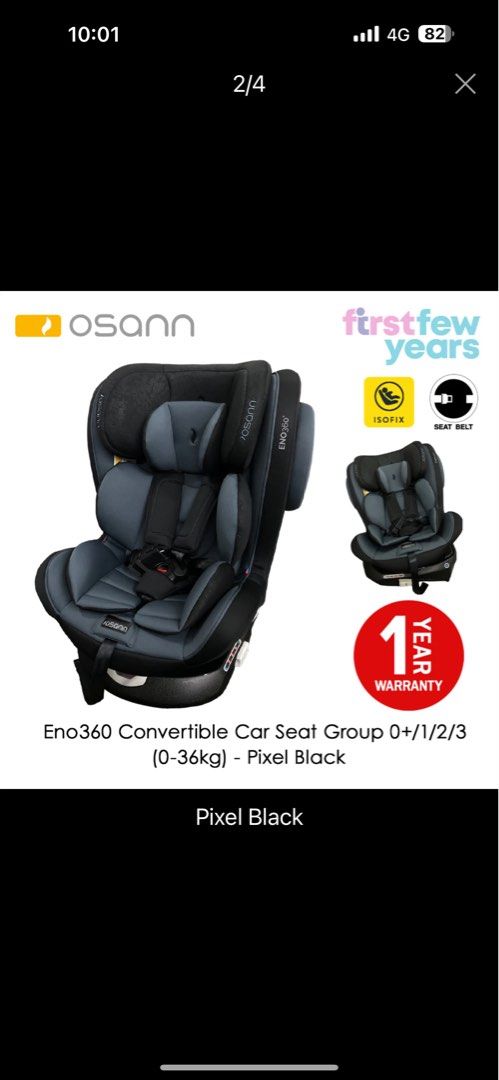 Osann eno 360, Babies & Kids, Going Out, Car Seats on Carousell