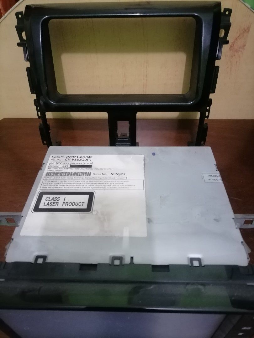 Panasonic Head Unit for Toyota Vios, Car Parts & Accessories, Audio ...