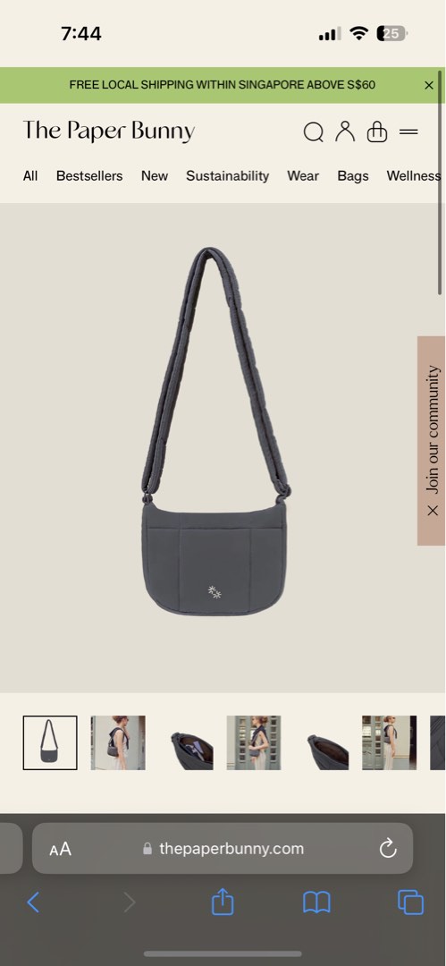 Paper Bunny Mini Puffer Swing, Women's Fashion, Bags & Wallets, Cross ...