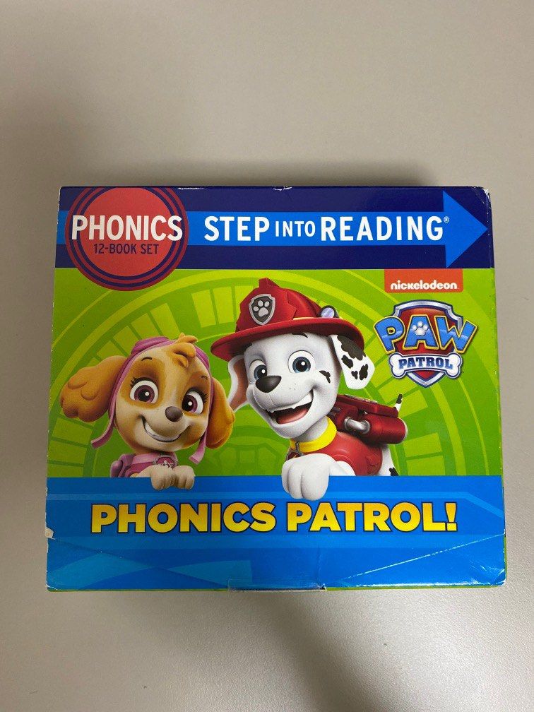 Paw Patrol Phonics box set, 興趣及遊戲, 書本 & 文具, 小朋友書 - Carousell