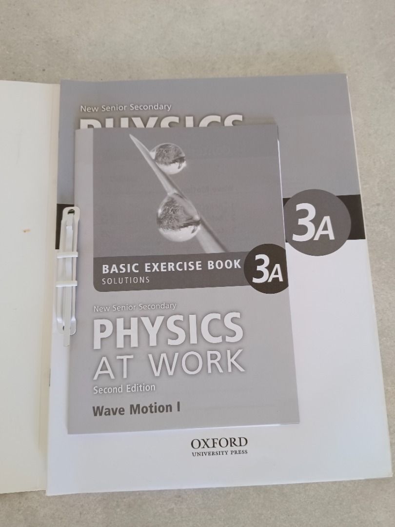 Physics at work exercise book for 3A Wave Motion 1, 興趣及遊戲, 書本 & 文具, 書本及雜誌 - 補充練習 - Carousell