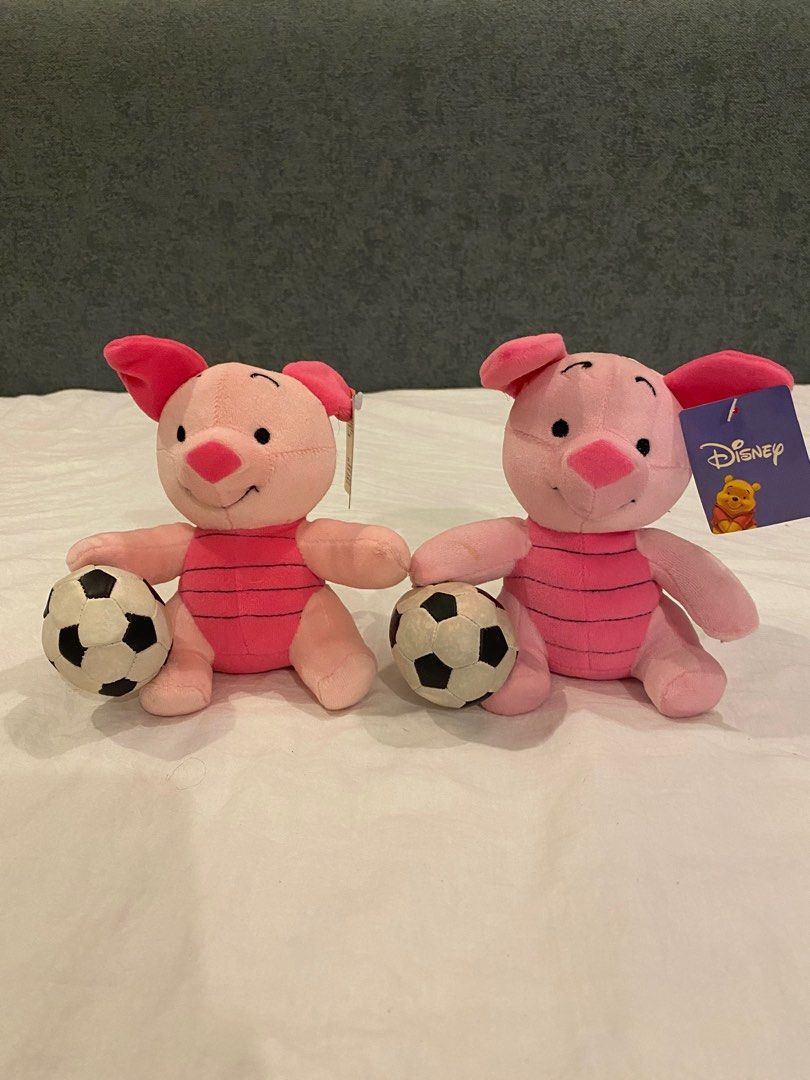 Piglet winnie the pooh football stuffed plush toy, Hobbies & Toys, Toys ...