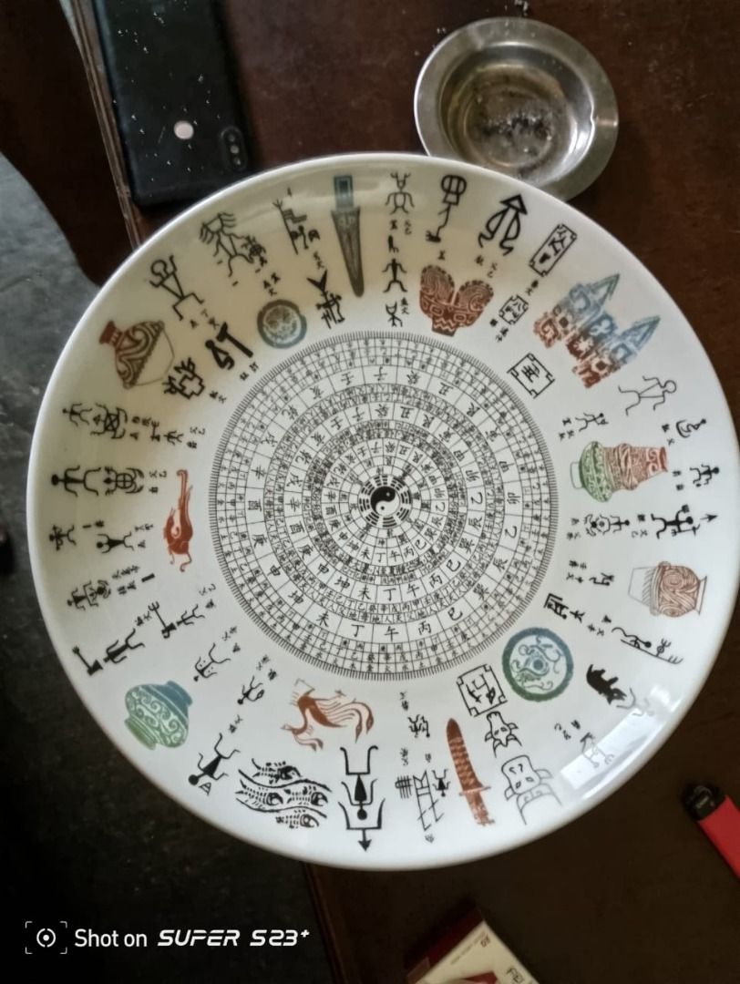 Piring antik kuno Bangsa China. Piring ramal bangsa china, Antik ...