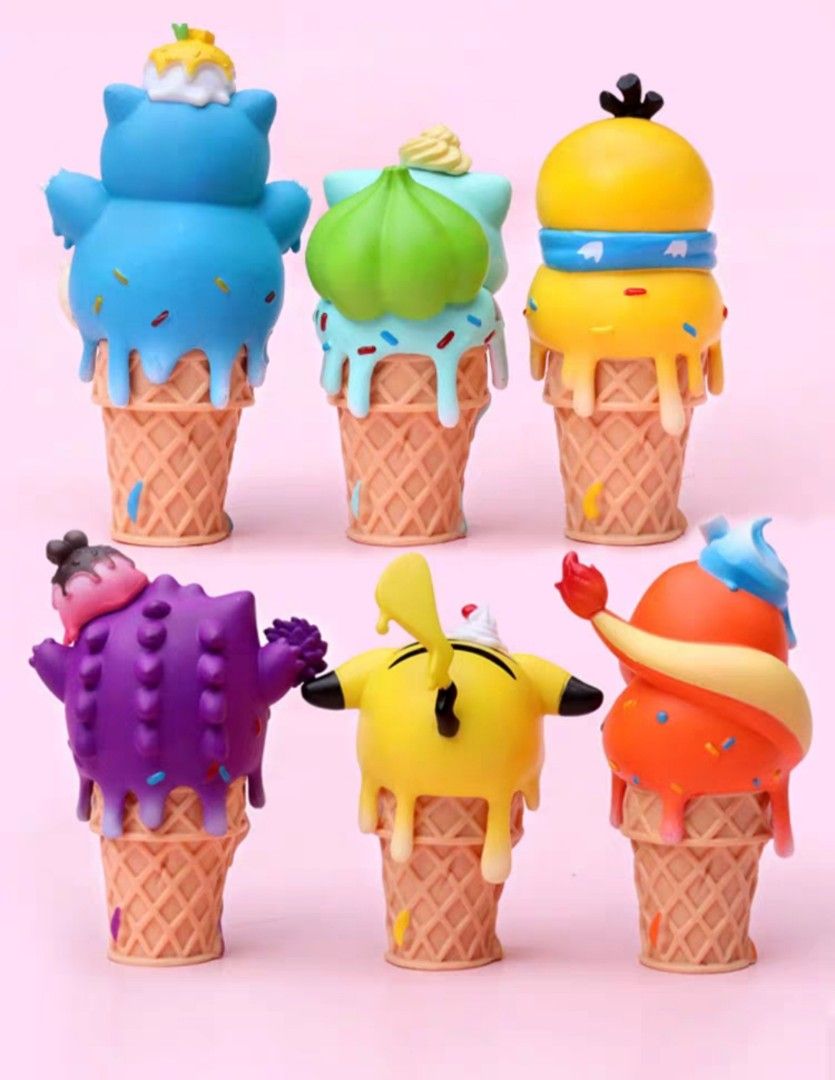 [PO] 🔥 Pokemon Ice Cream Cone Figurines 🍦| Melting Gengar / Pikachu ...