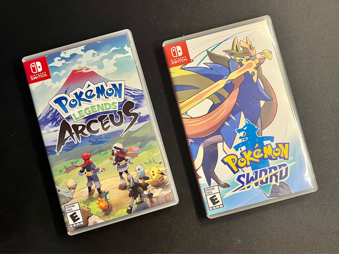 Pokémon Arceus & Pokémon Sword for Nintendo Switch, Video Gaming, Video ...