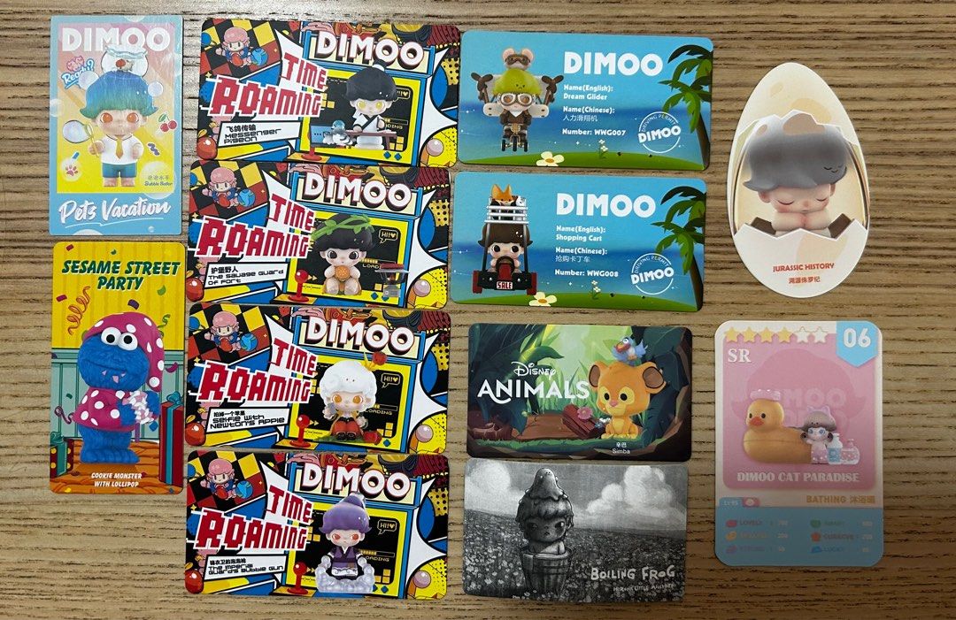 Popmart Dimoo/Sesame Street/Disney/Mischief, 興趣及遊戲, 玩具 & 遊戲類 - Carousell