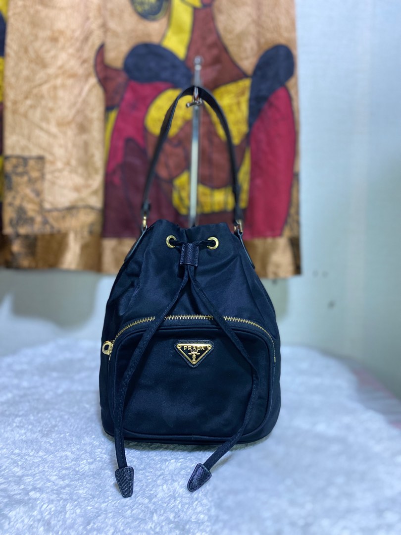Prada Duet Re Nylon Bucket Bag Luxury Bags And Wallets On Carousell