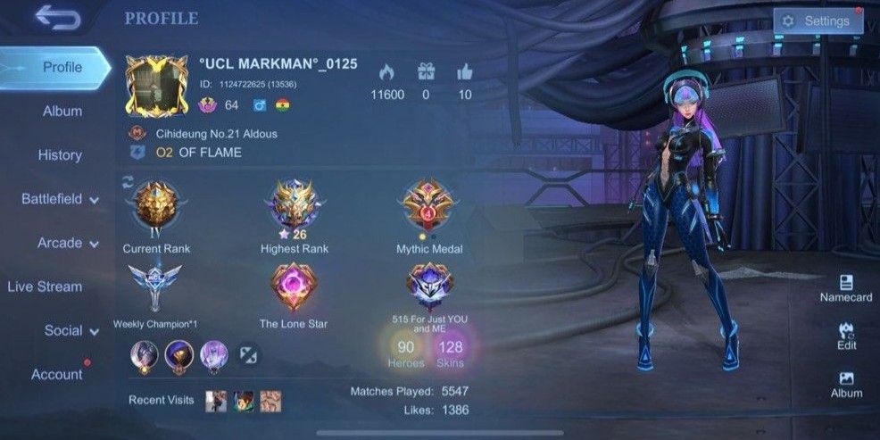 Prime: Beatrix, Lightborn Granger, KOF Karina, Epic Limited Selena mlbb ...