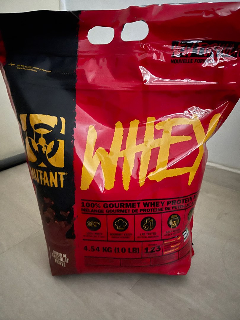 Mutant whey triple chocolate protein powder 10lbs, Food & Drinks, Other ...