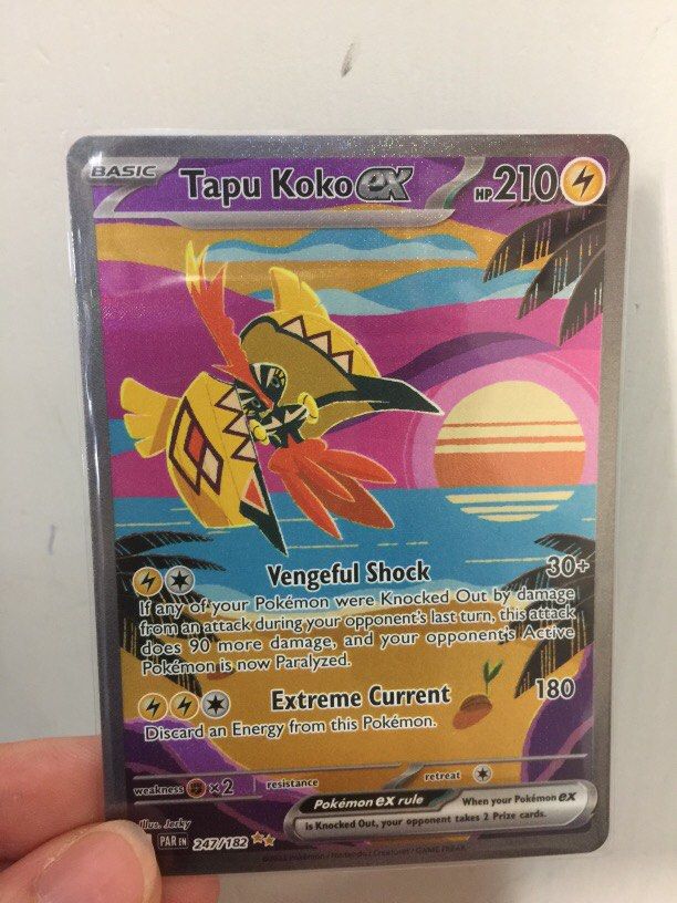 PTCG Pokemon 寶可夢 Tapu Koko ex 卡璞鳴鳴 special Art Rare SAR 國際版 美版, 興趣及遊戲, 玩具 & 遊戲類 - Carousell