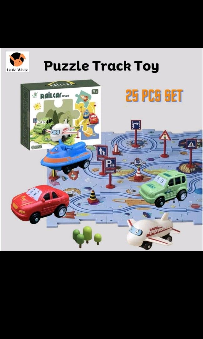 PuzzleRacer Kids Car Track Set, Hobbies & Toys, Toys & Games on Carousell