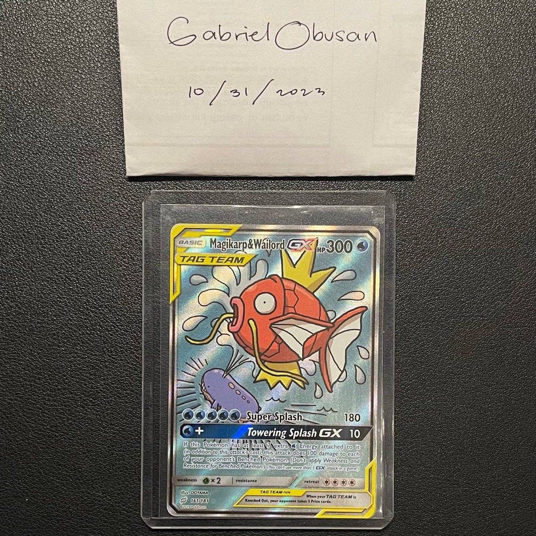 RARE Magikarp & Wailord GX 161/181 Pokemon Collectible Card, Hobbies ...