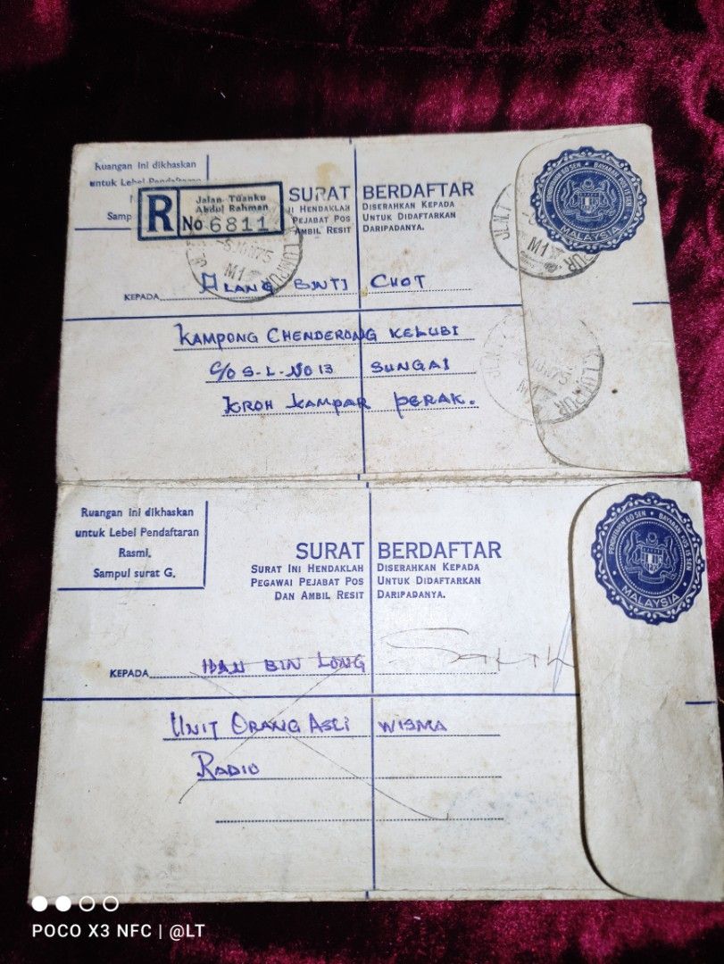 Register Post envelope / Sampul Surat berdaftar 70", Hobbies & Toys ...