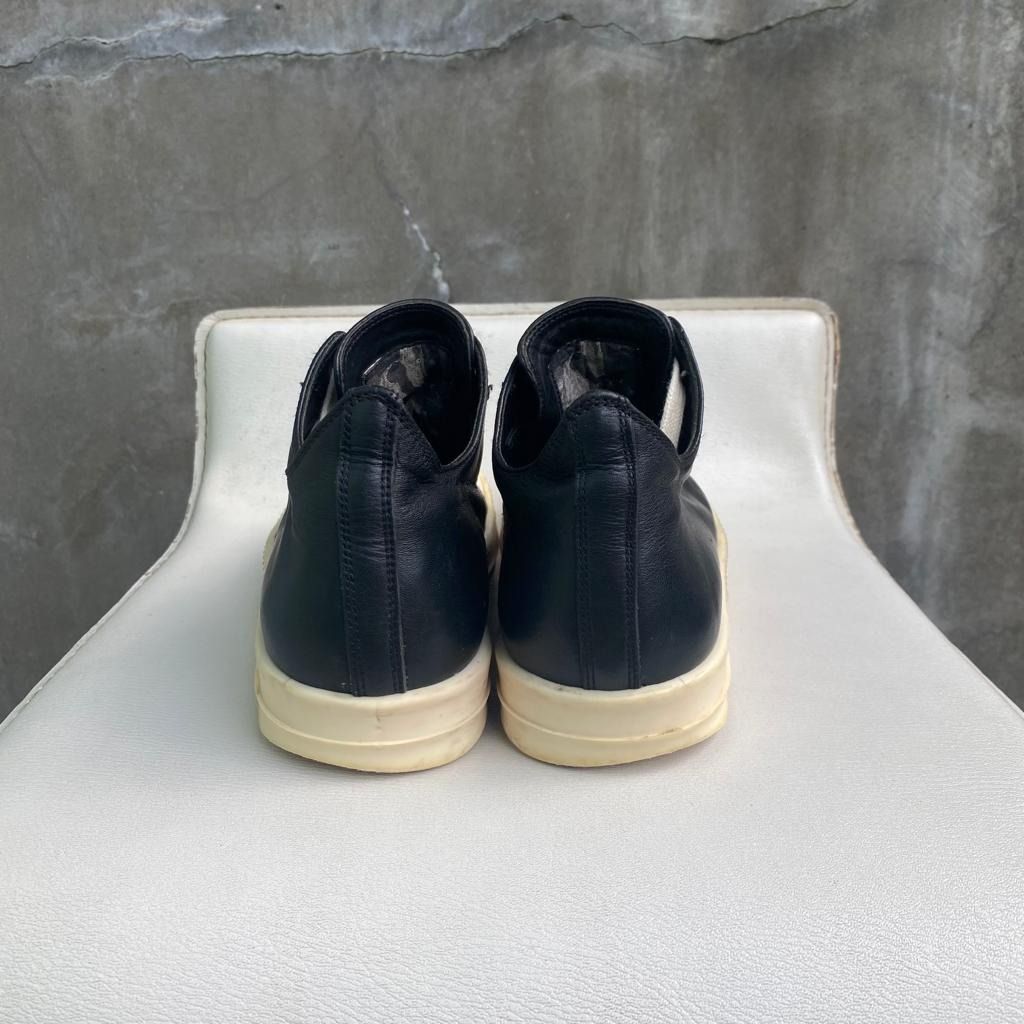 Rick Owens Main Line Leather Ramones Low Top, Luxury, Sneakers ...