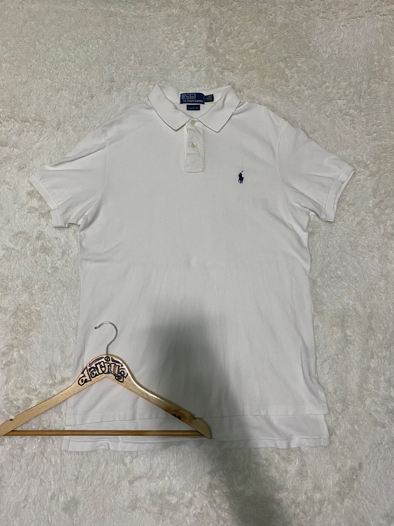 RL white, Men's Fashion, Tops & Sets, Tshirts & Polo Shirts on Carousell