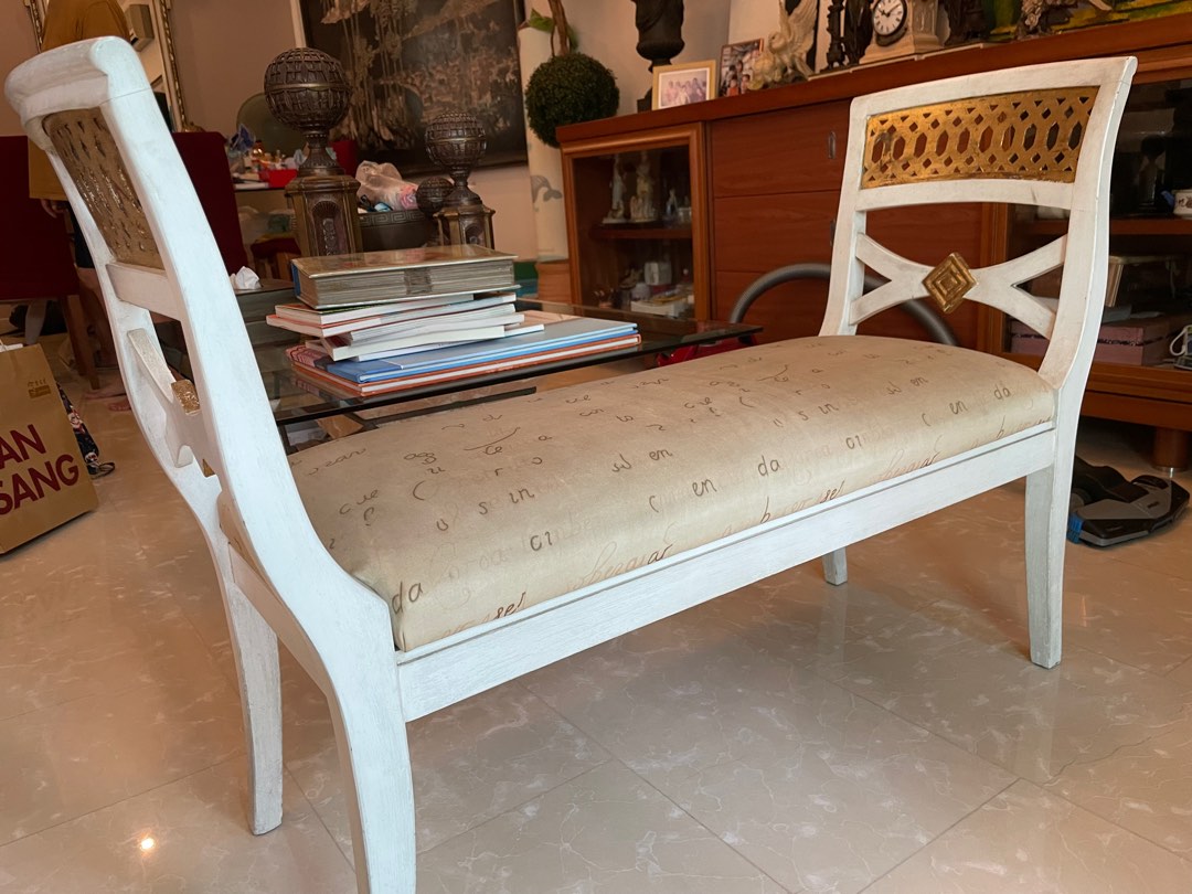 Romanesque side bench, Furniture & Home Living, Furniture, Chairs on ...