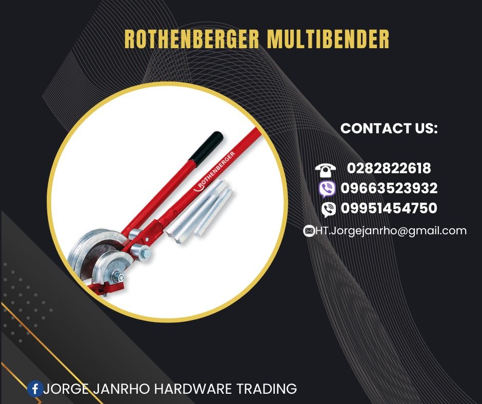 ROTHENBERGER MULTIBENDER, Commercial & Industrial, Construction Tools ...