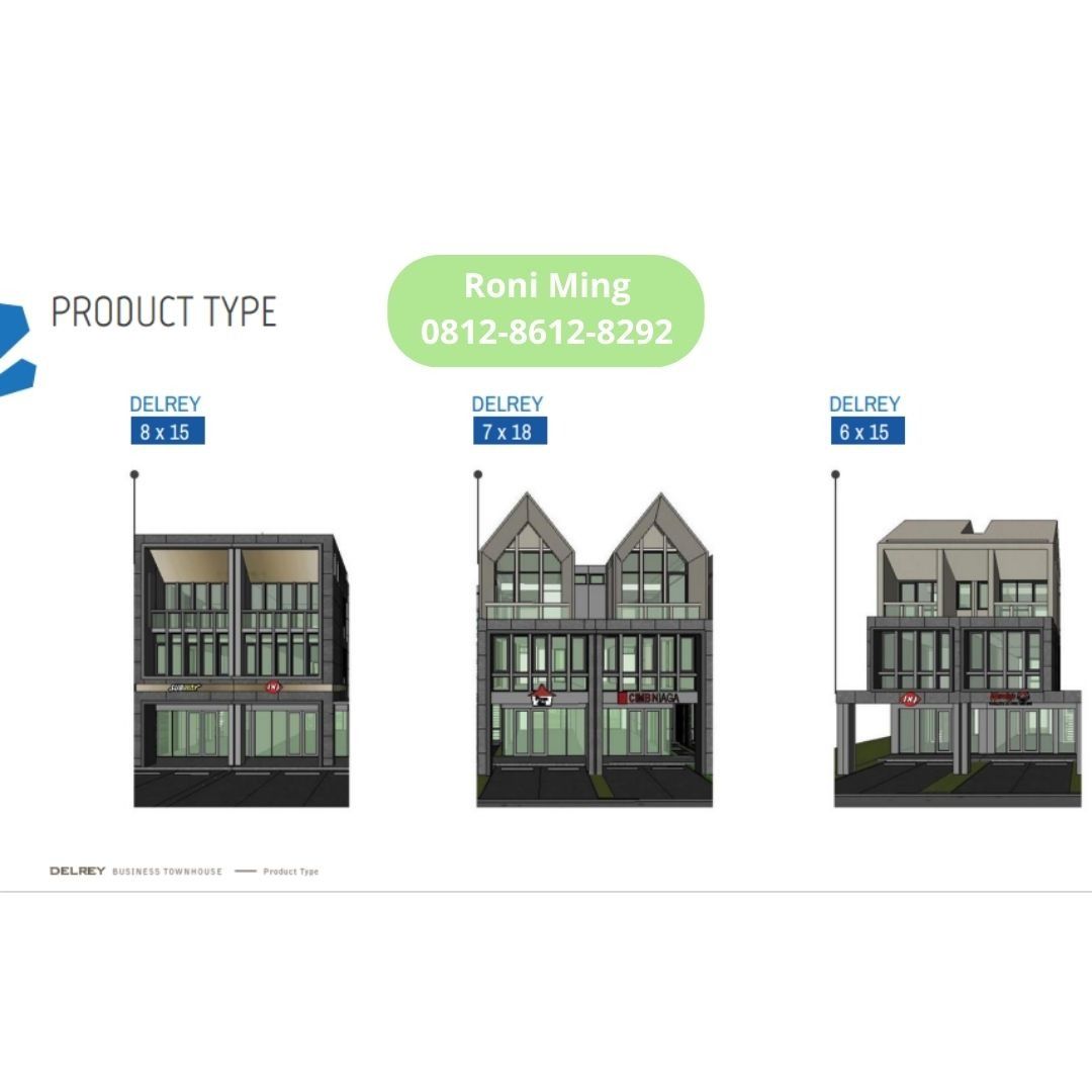 Ruko bsd city cocok untuk perkantoran di Delrey Biztown 3 lantai ...
