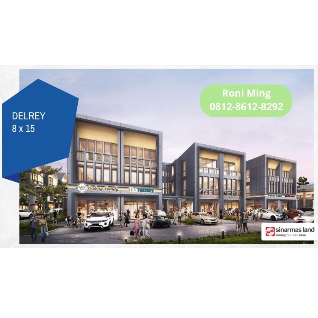 Ruko bsd city cocok untuk perkantoran di Delrey Biztown 3 lantai ...