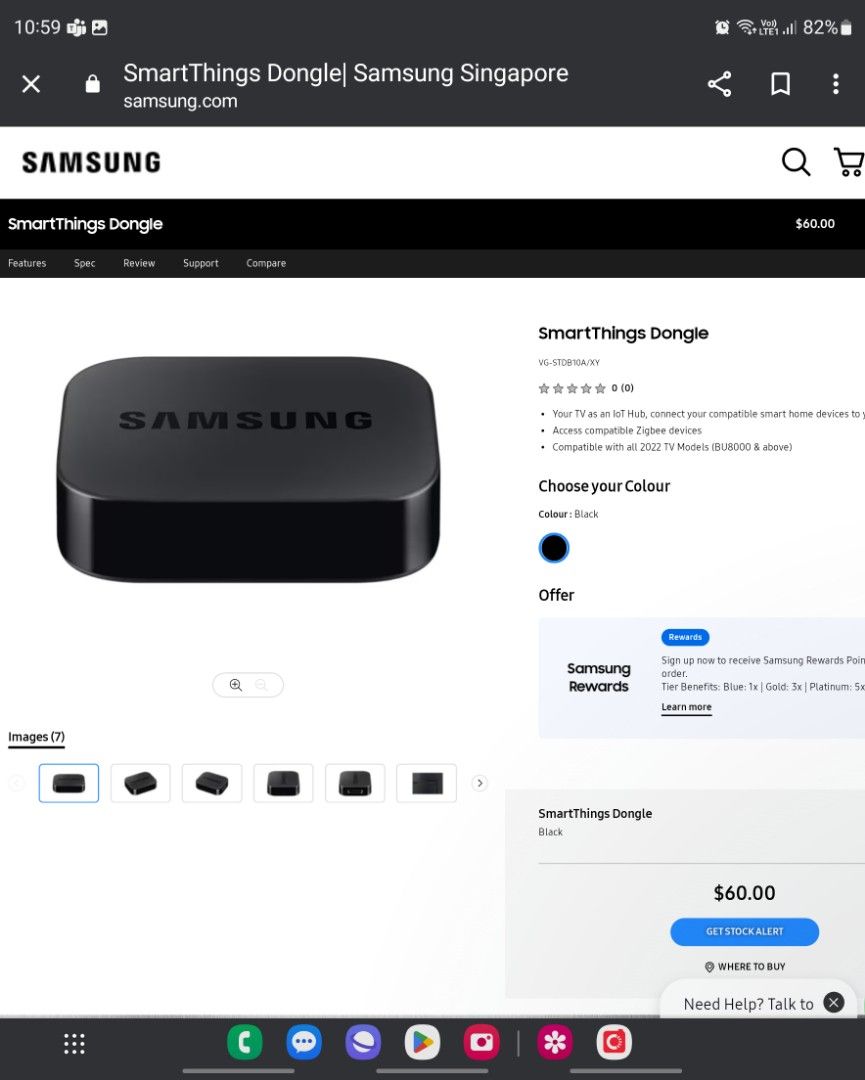 Samsung SmartThings Dongle, TV & Home Appliances, TV & Entertainment ...