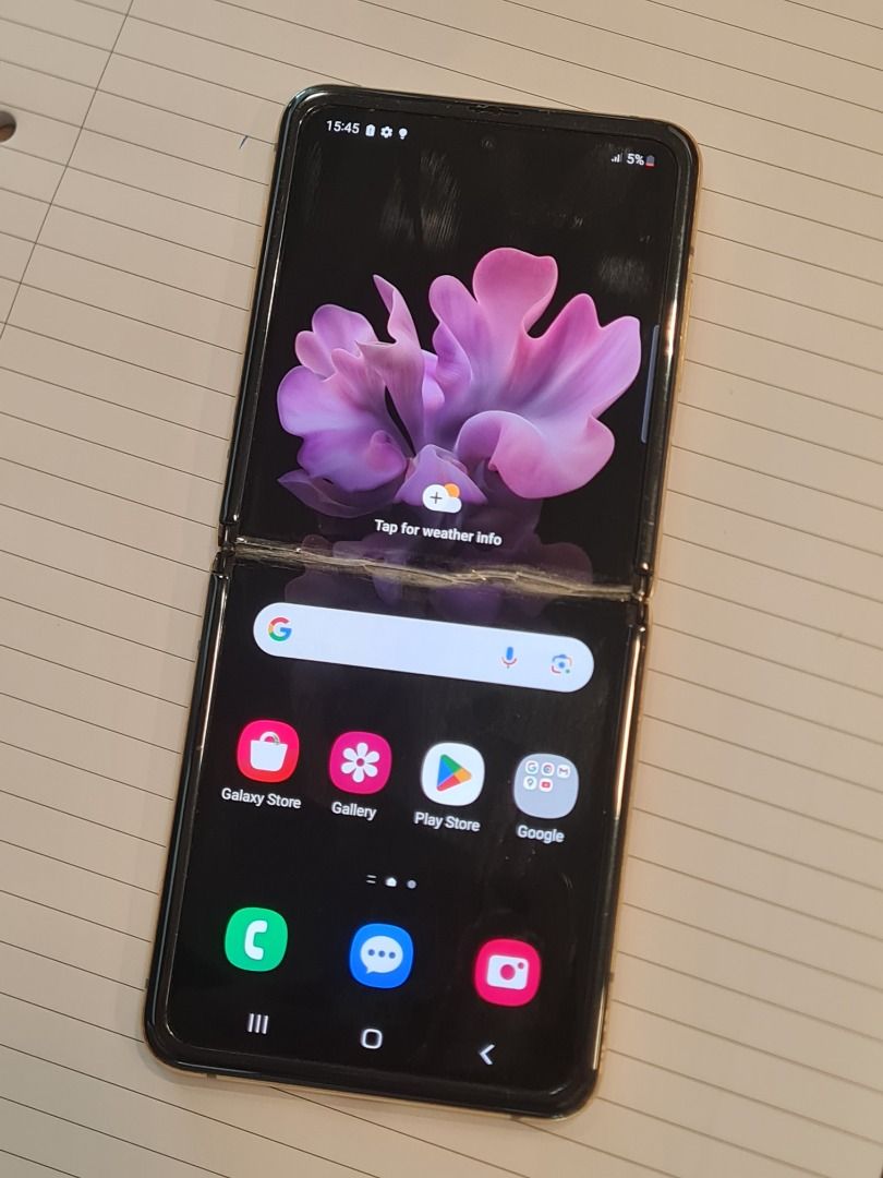 Samsung Galaxy Z Flip Android Smartphone Gold 256 GB, Mobile Phones ...