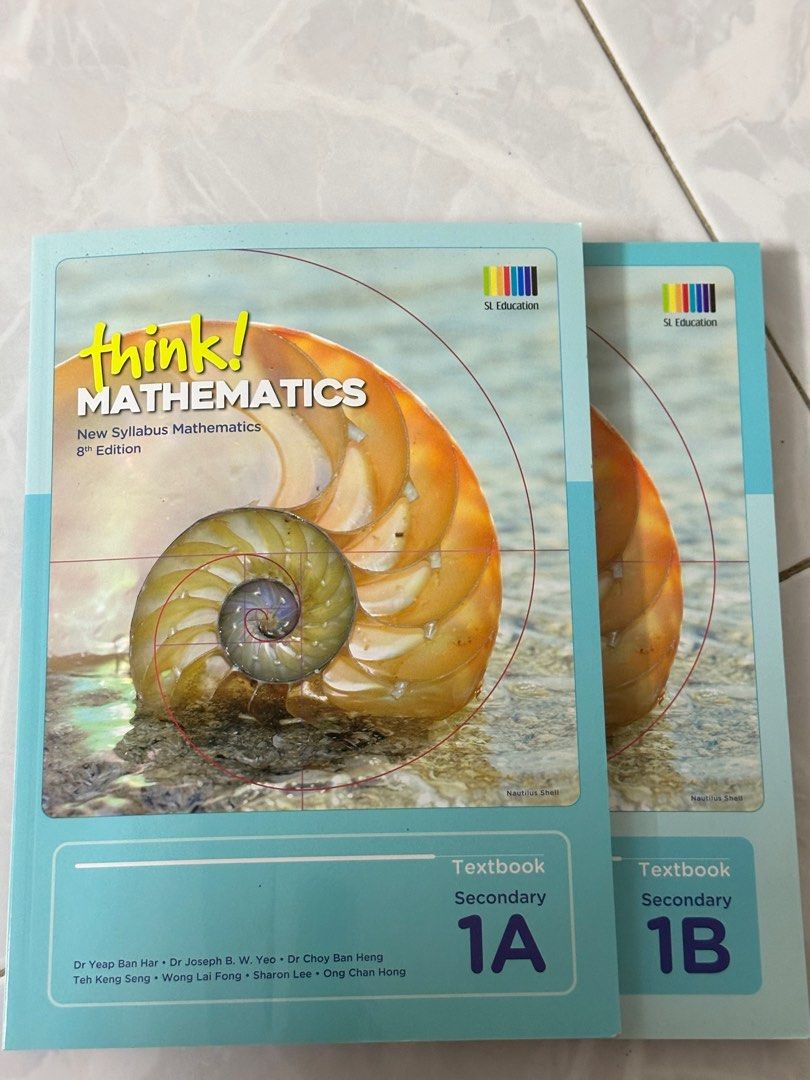 Sec 1 Math Textbook 1A and 1B, Hobbies & Toys, Books & Magazines, Textbooks on Carousell